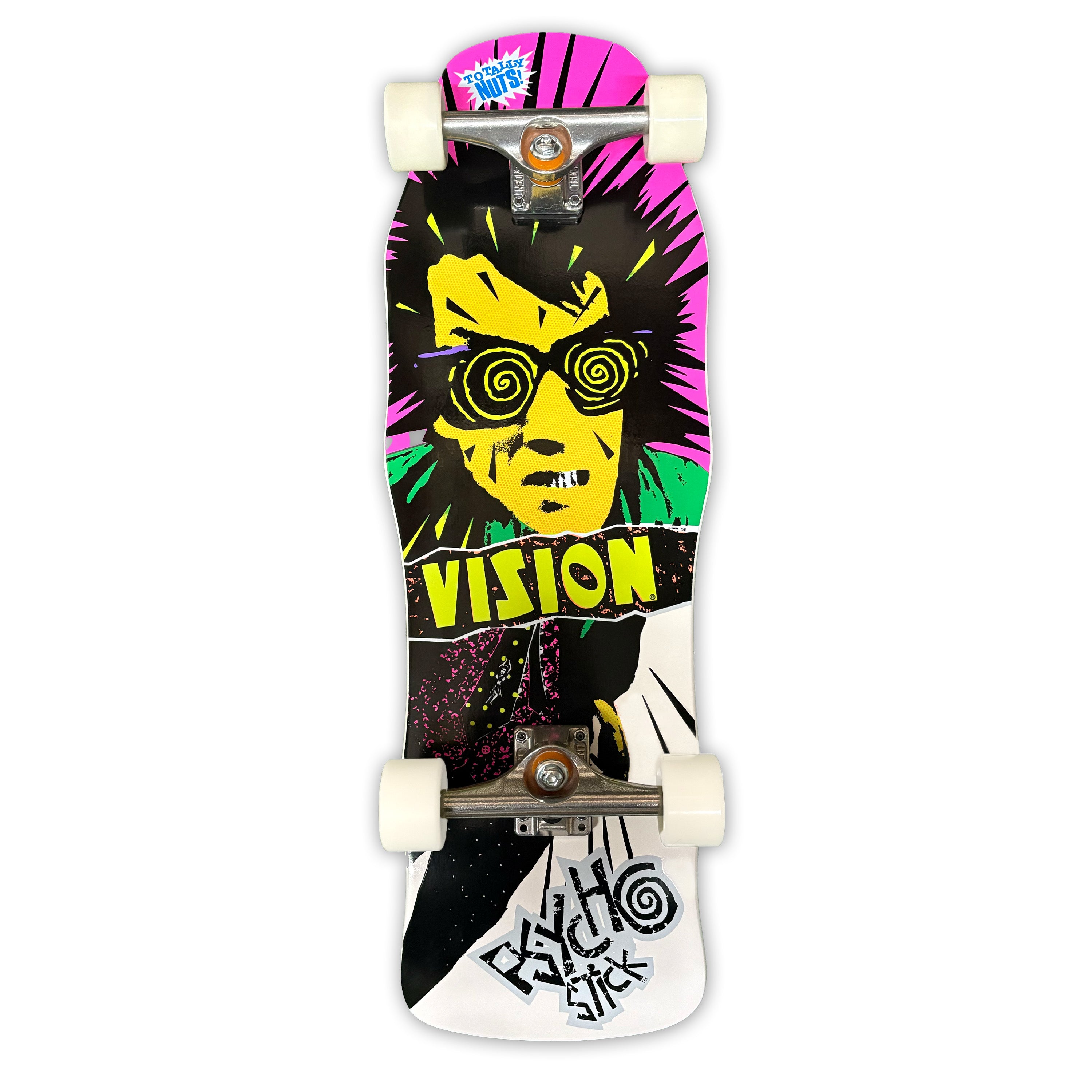 VISION PSYCHO STICK ORIGINAL WHITE CUSTOM COMPLETE - 10" – 805 skate shop